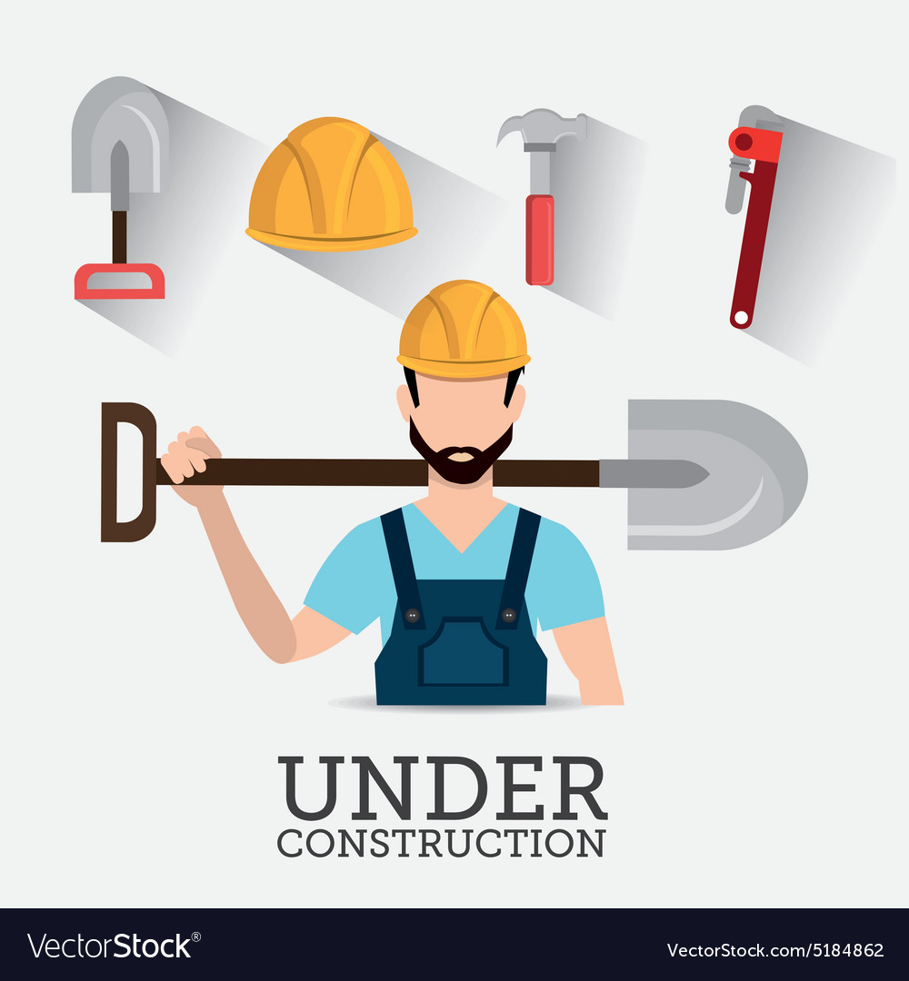Construction digital design Royalty Free Vector Image