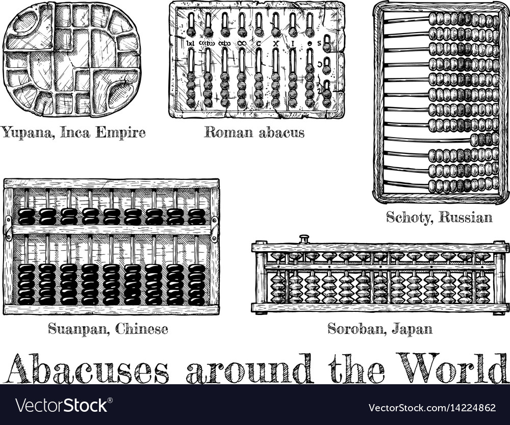 Different abacus Royalty Free Vector Image - VectorStock