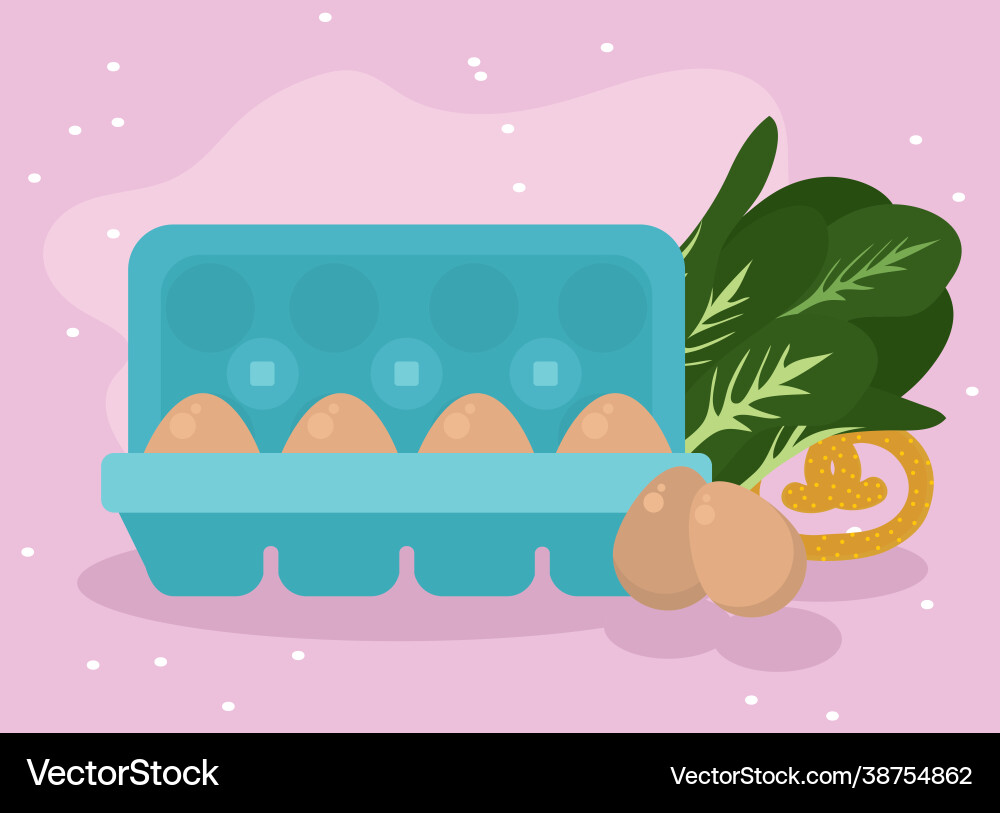 Eggs and food icon collection Royalty Free Vector Image