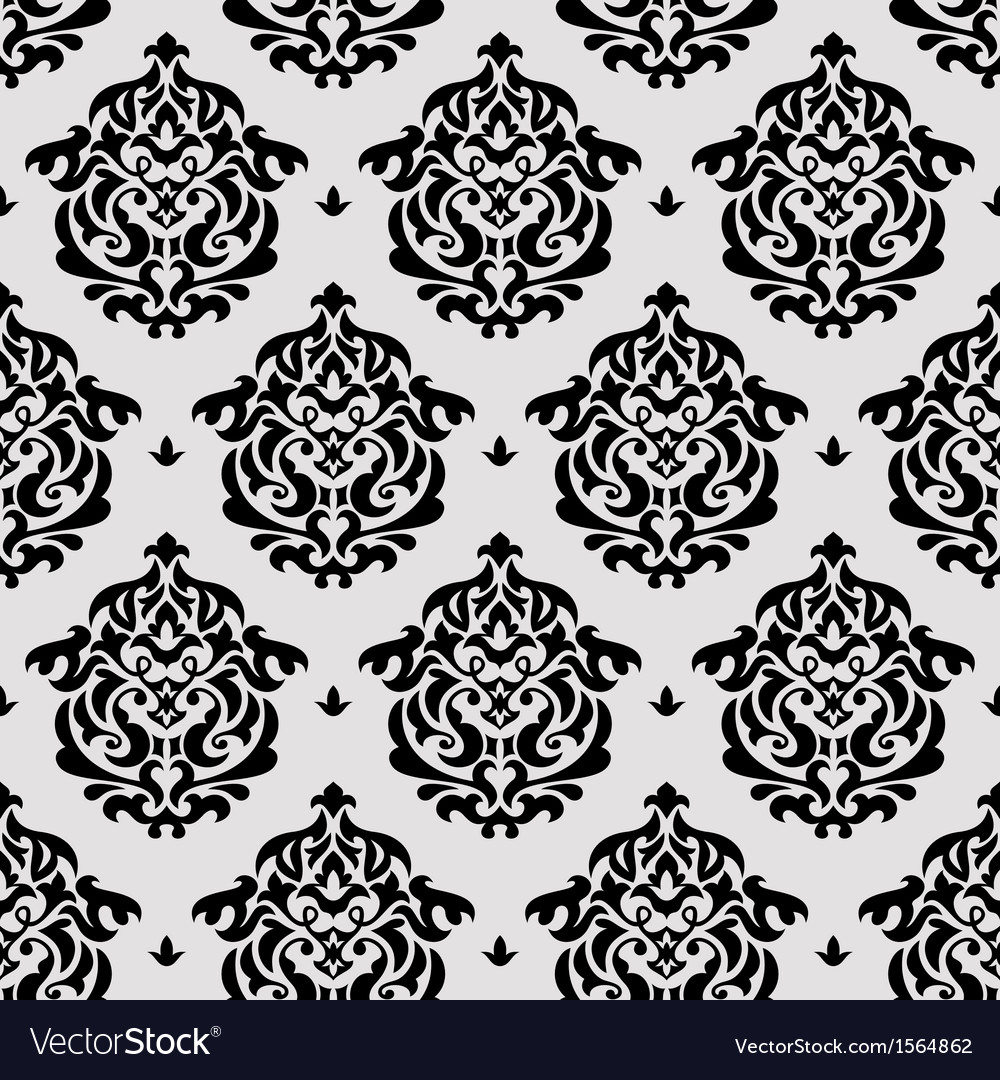 Elegant Damask Pattern Royalty Free Vector Image