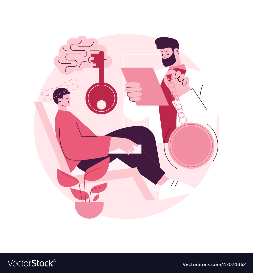 Hypnosis practice abstract concept Royalty Free Vector Image
