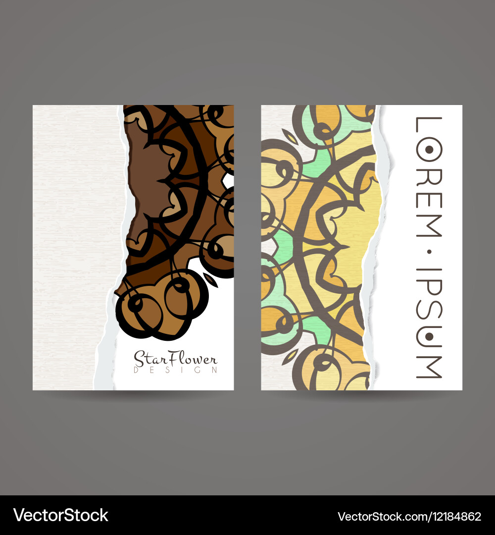 Set design templates business card Royalty Free Vector Image