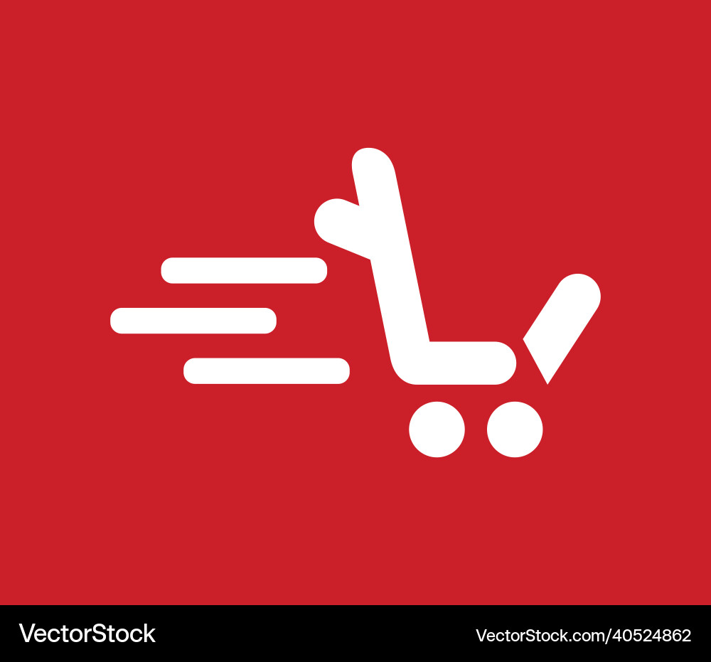 Shopping cart icon for l Royalty Free Vector Image