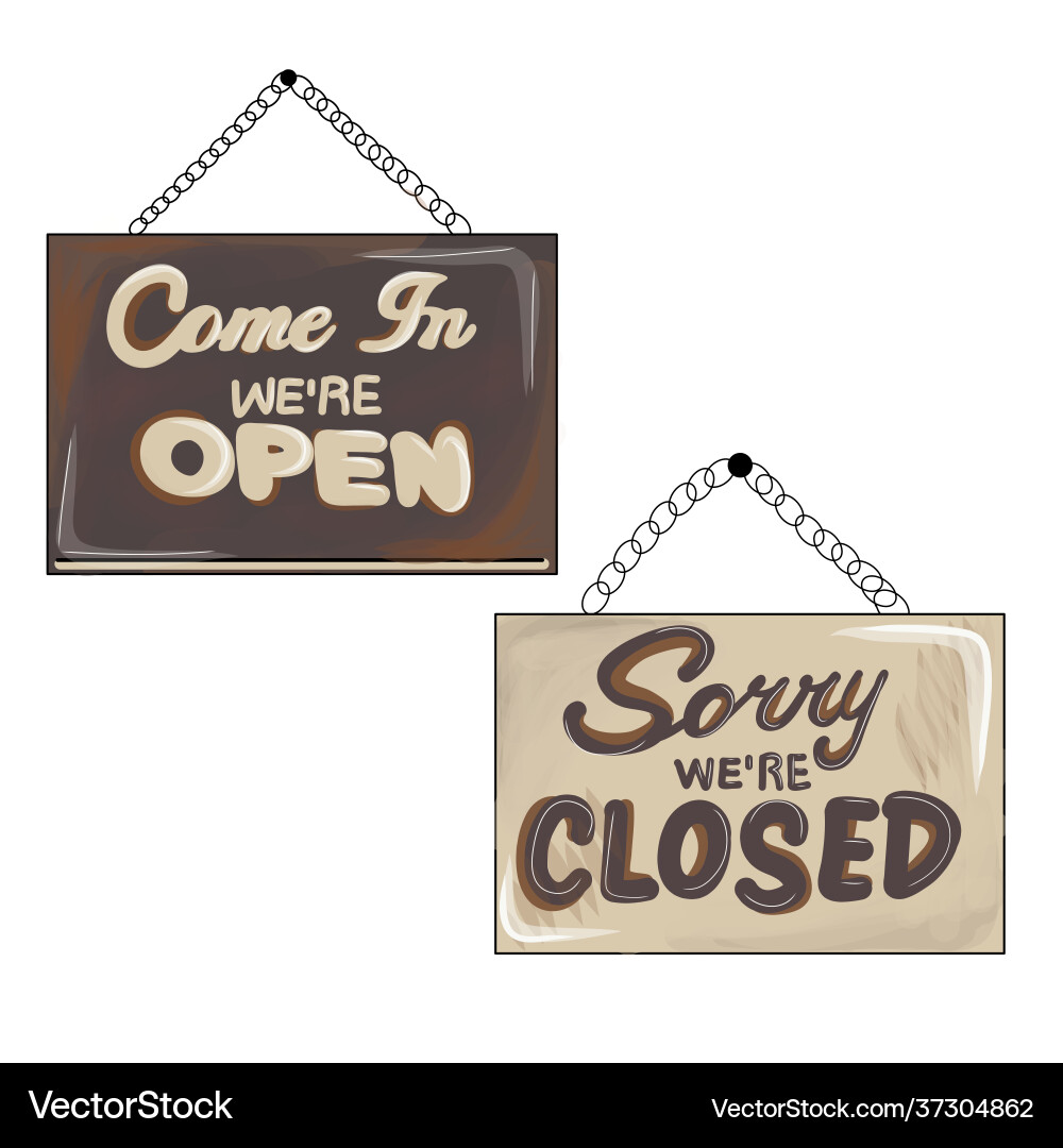Store sign set Royalty Free Vector Image - VectorStock