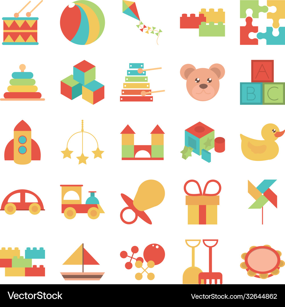 Toy object for small children to play flat style Vector Image
