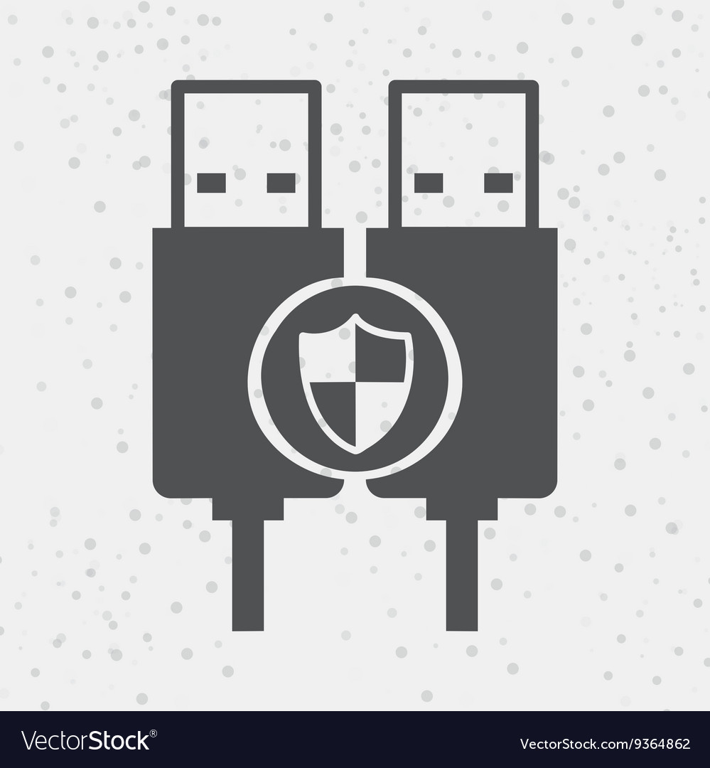 Usb device design Royalty Free Vector Image - VectorStock