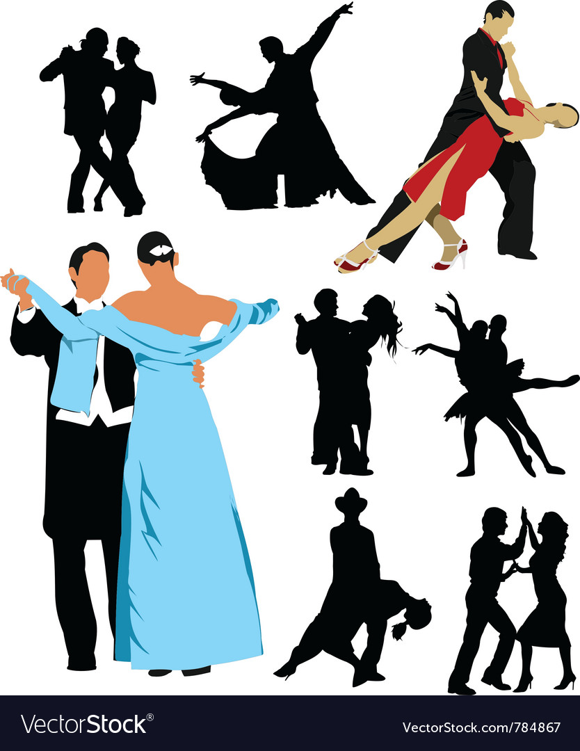 Ballroom dancing Royalty Free Vector Image - VectorStock