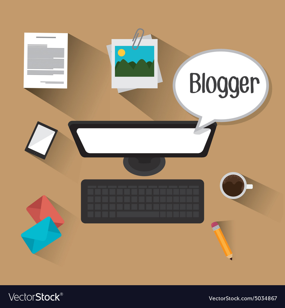 Blog design Royalty Free Vector Image - VectorStock