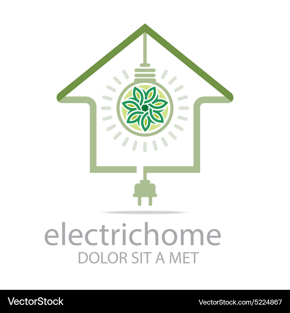Electric home light energy bright symbol Vector Image