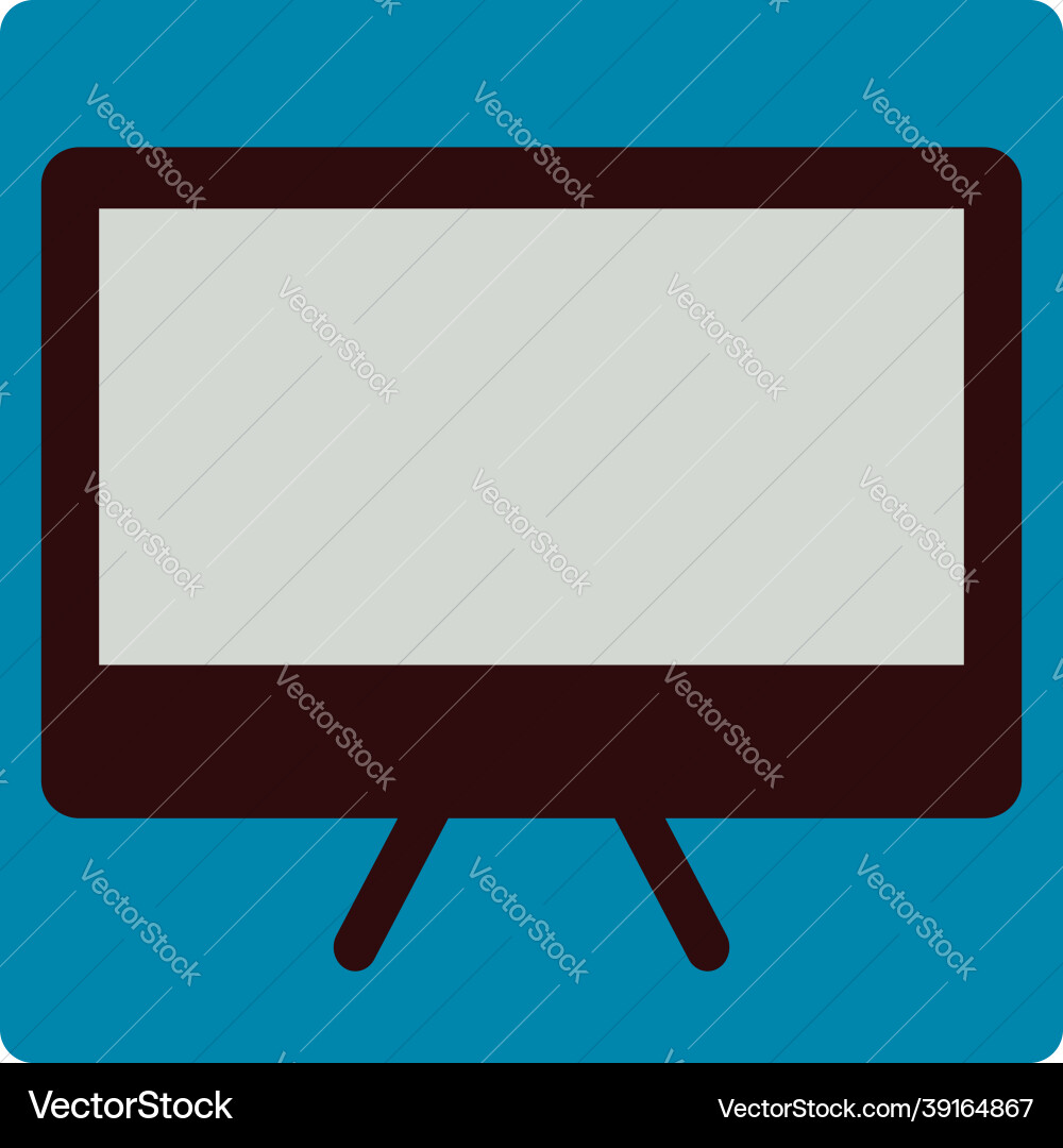 New big tv on a white background Royalty Free Vector Image