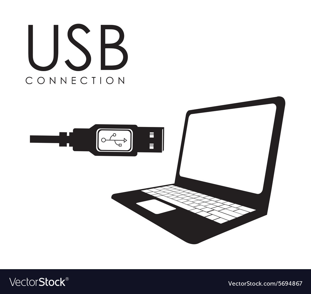 Usb design Royalty Free Vector Image - VectorStock