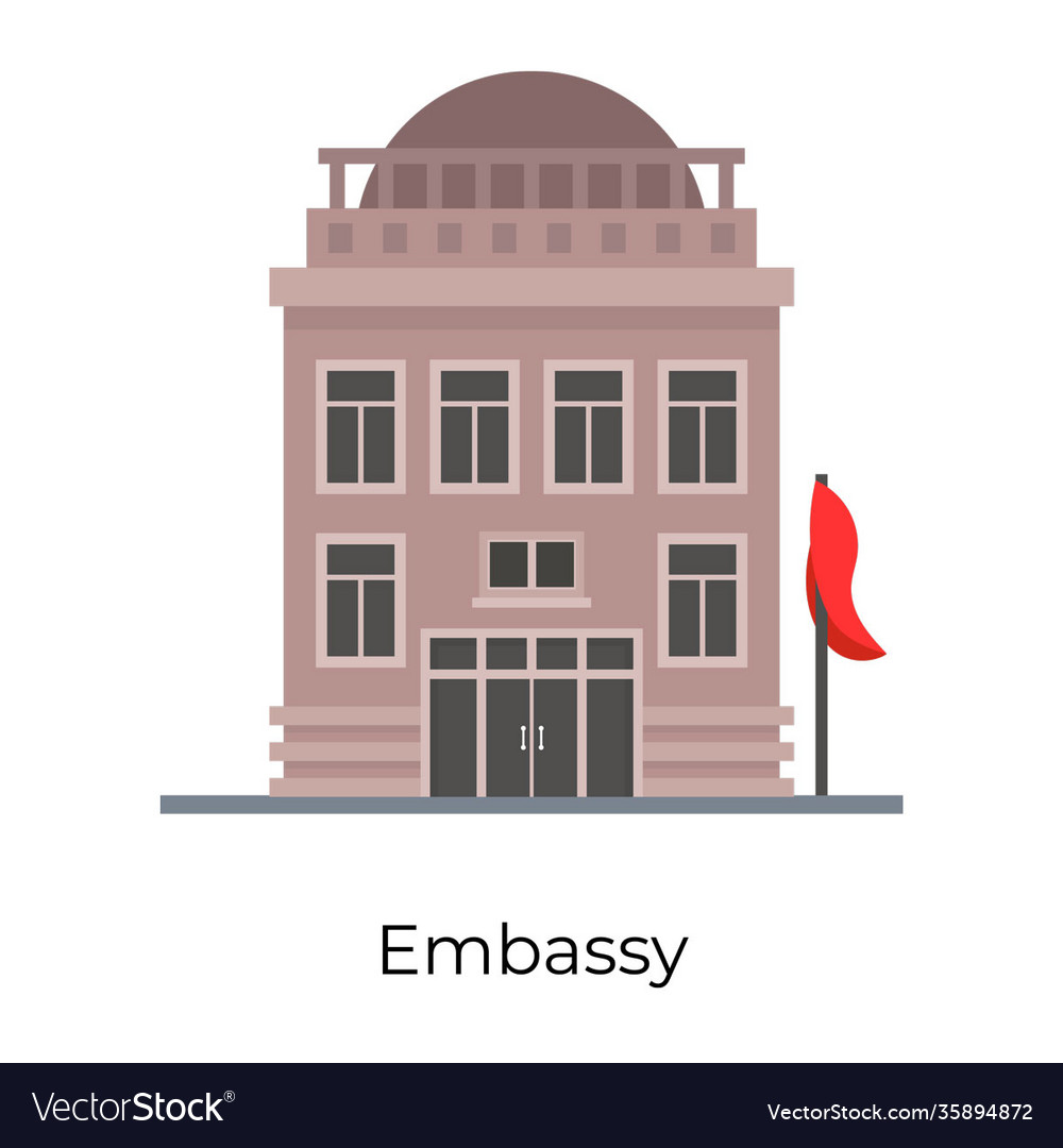Embassy Royalty Free Vector Image - VectorStock