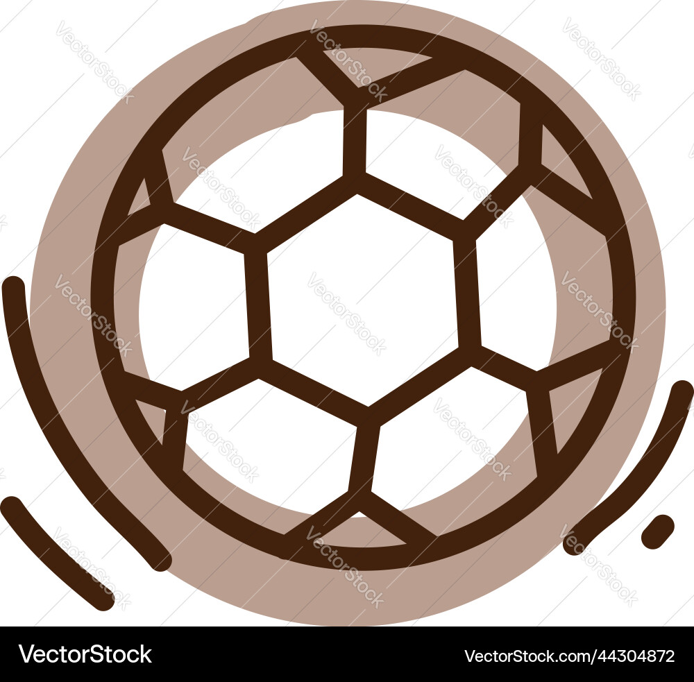 Playing football hobby on a white background Vector Image