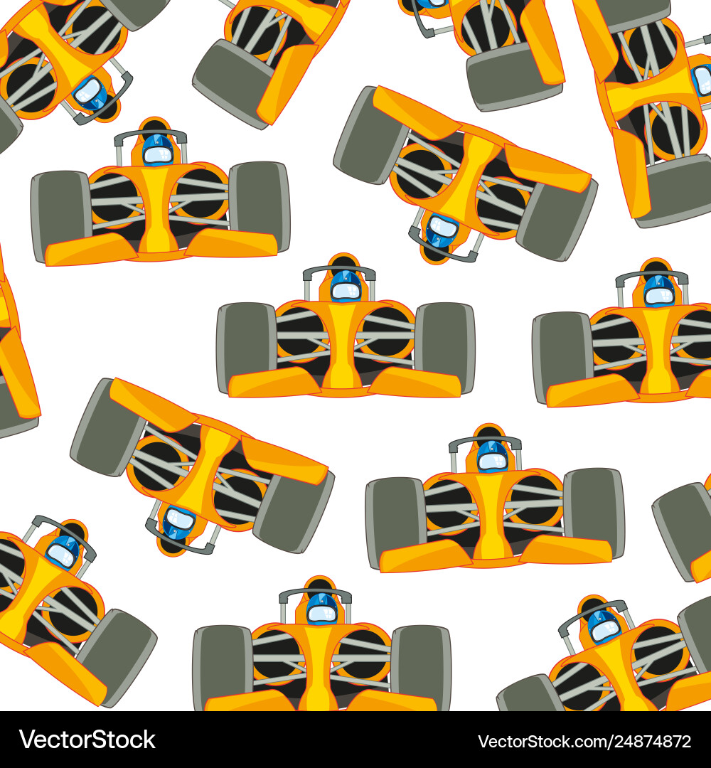 Racing fireball on white background is insulated Vector Image