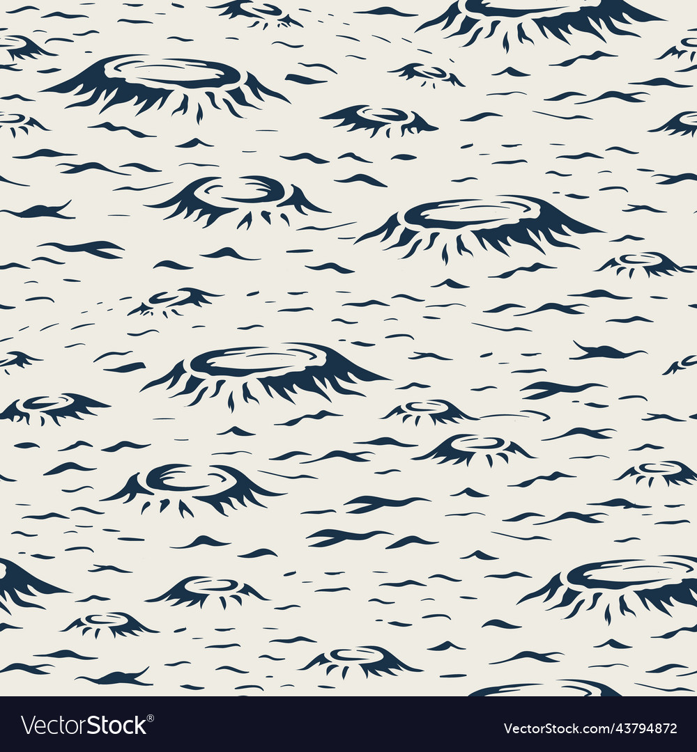 Space surface monochrome pattern seamless Vector Image