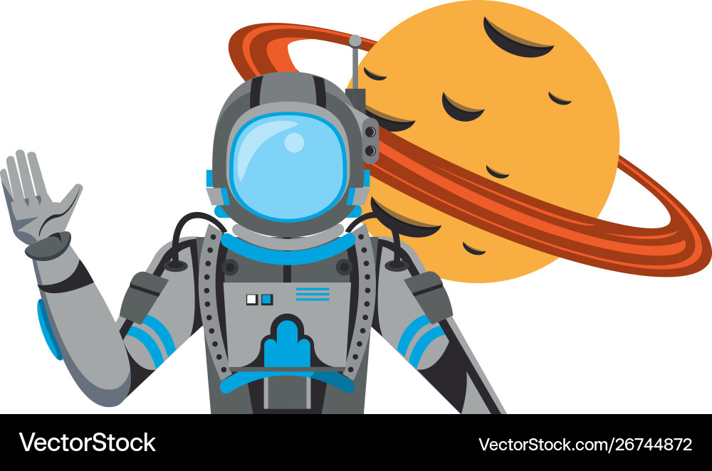 Universe space galaxy astronomy cartoon Royalty Free Vector