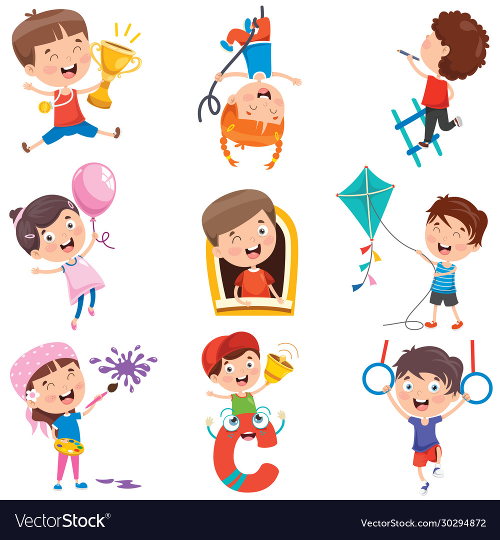 Various activities Royalty Free Vector Image - VectorStock
