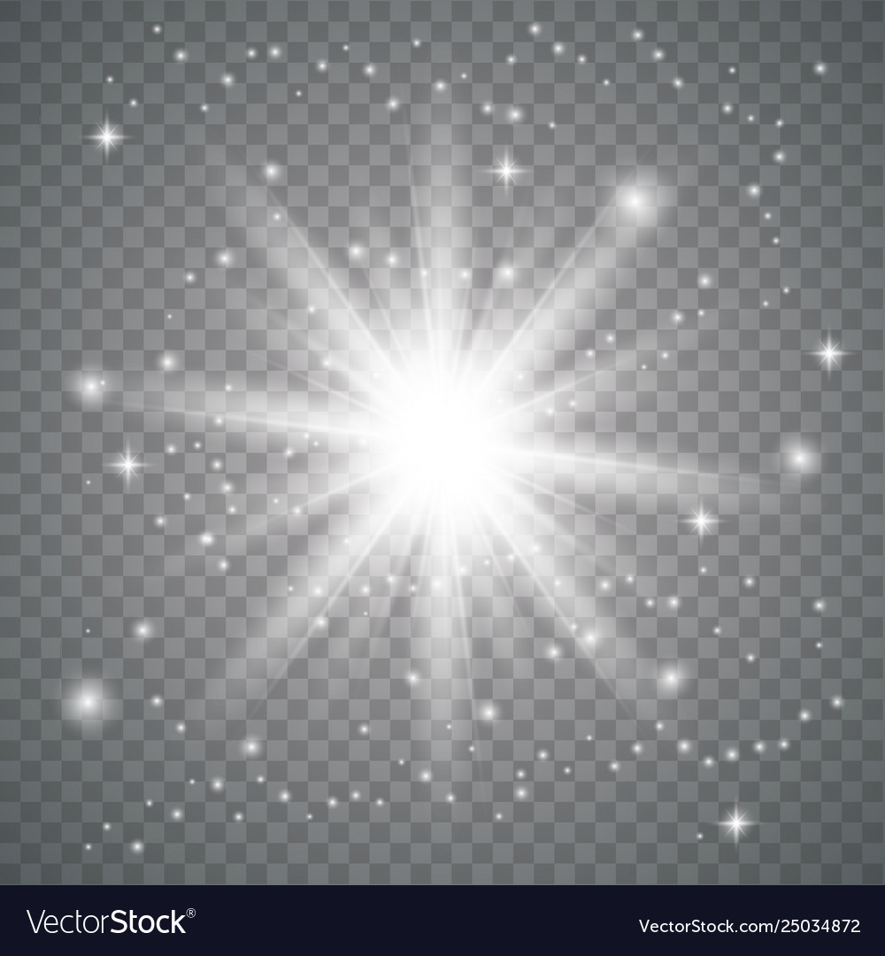 White light explosion effect Royalty Free Vector Image