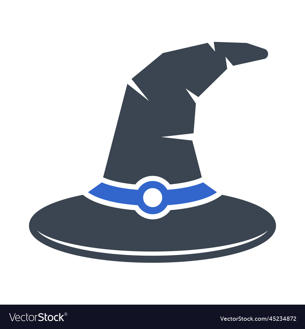 Wizard hat icon Royalty Free Vector Image - VectorStock