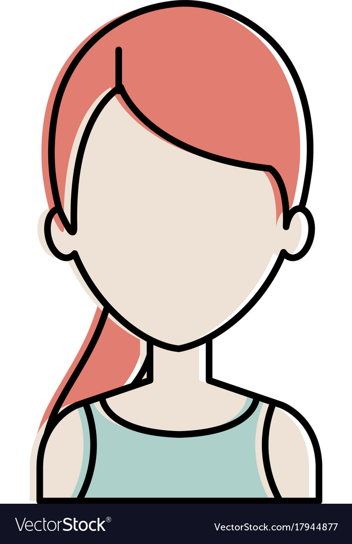 Beautiful woman avatar character Royalty Free Vector Image