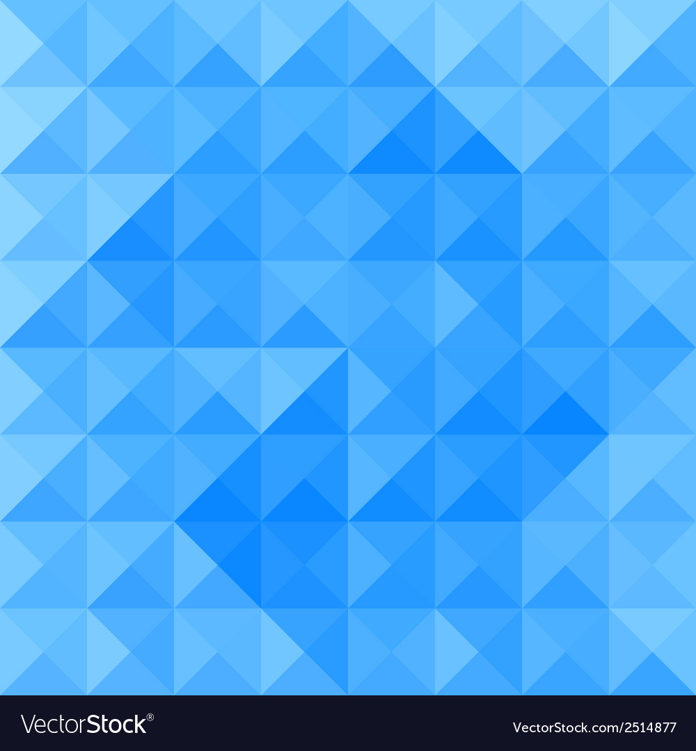 Blue triangle background Royalty Free Vector Image