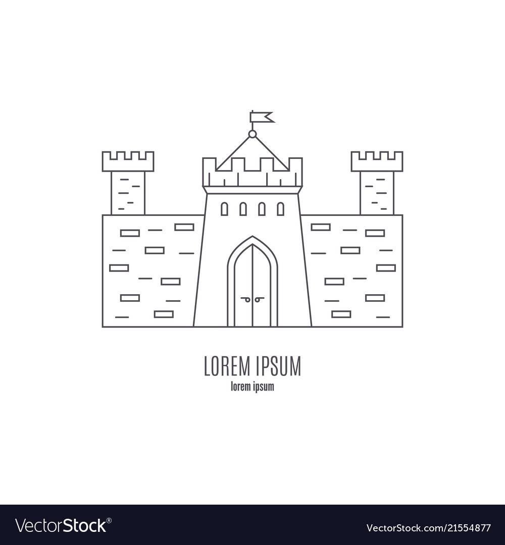 Castle Royalty Free Vector Image - VectorStock