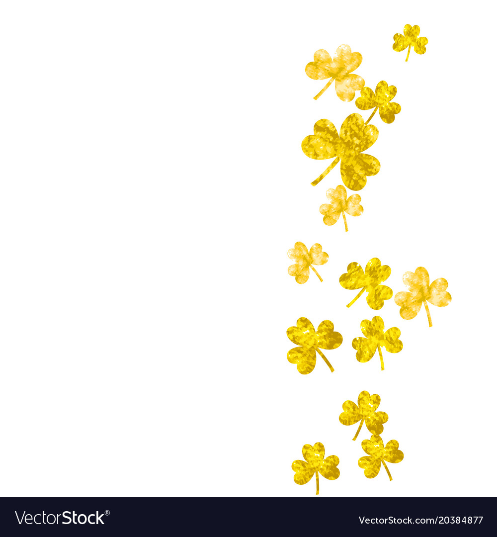 Shamrock background for saint patricks day Vector Image