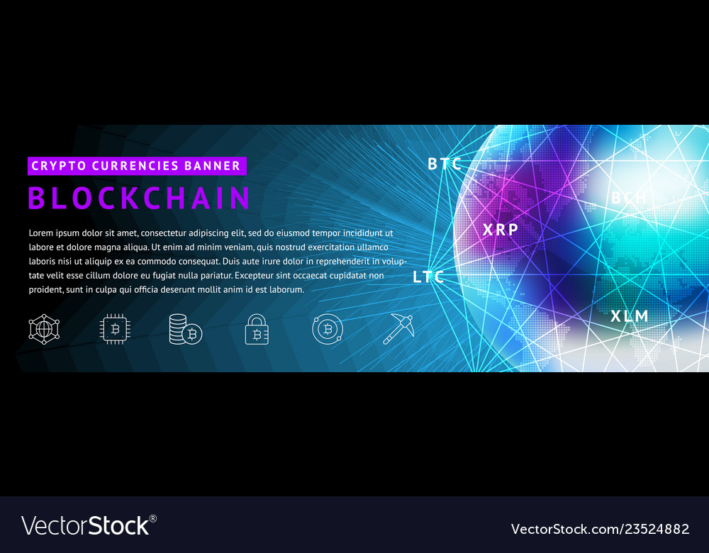 Abstract background blockchain and crypto currency