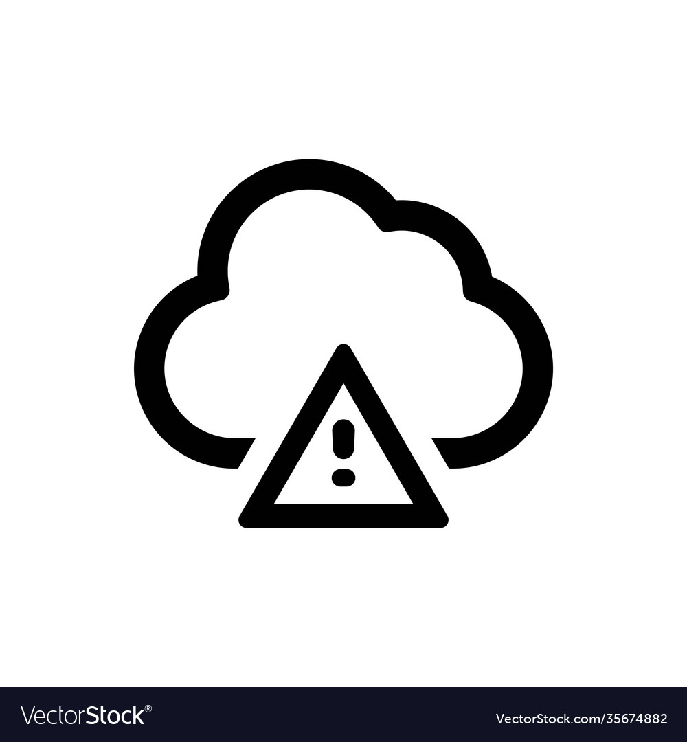 Alert data icon Royalty Free Vector Image - VectorStock