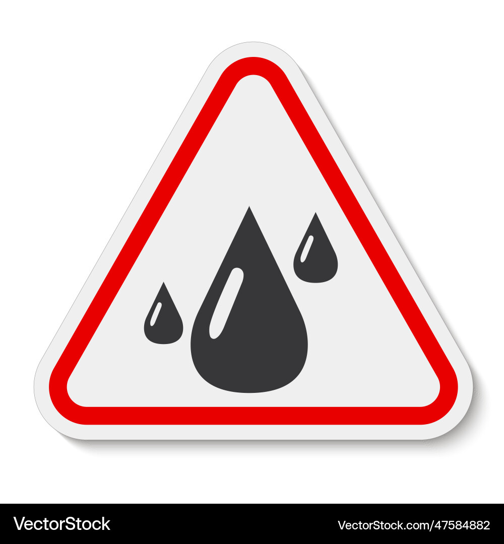 Do not let water and humidity touch the filter Vector Image