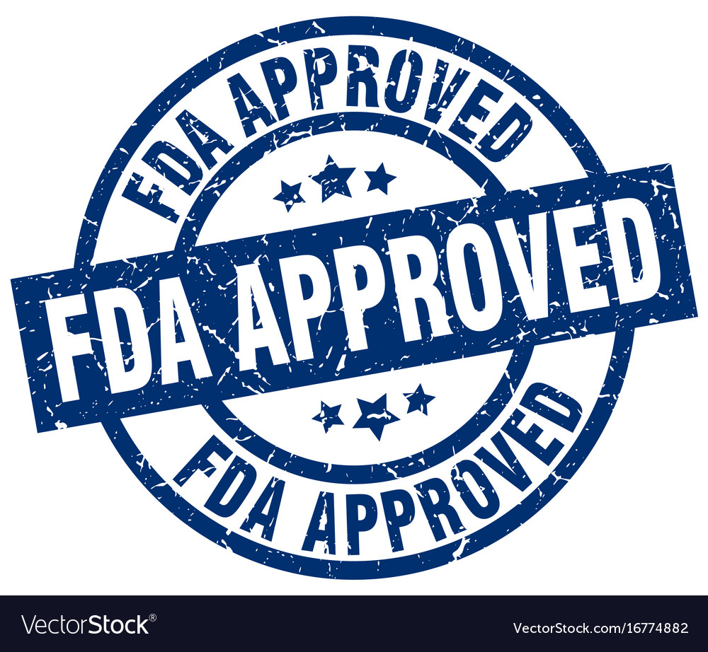 Fda approved blue round grunge stamp Royalty Free Vector Fda approved blue round grunge stamp Royalty Free Vector