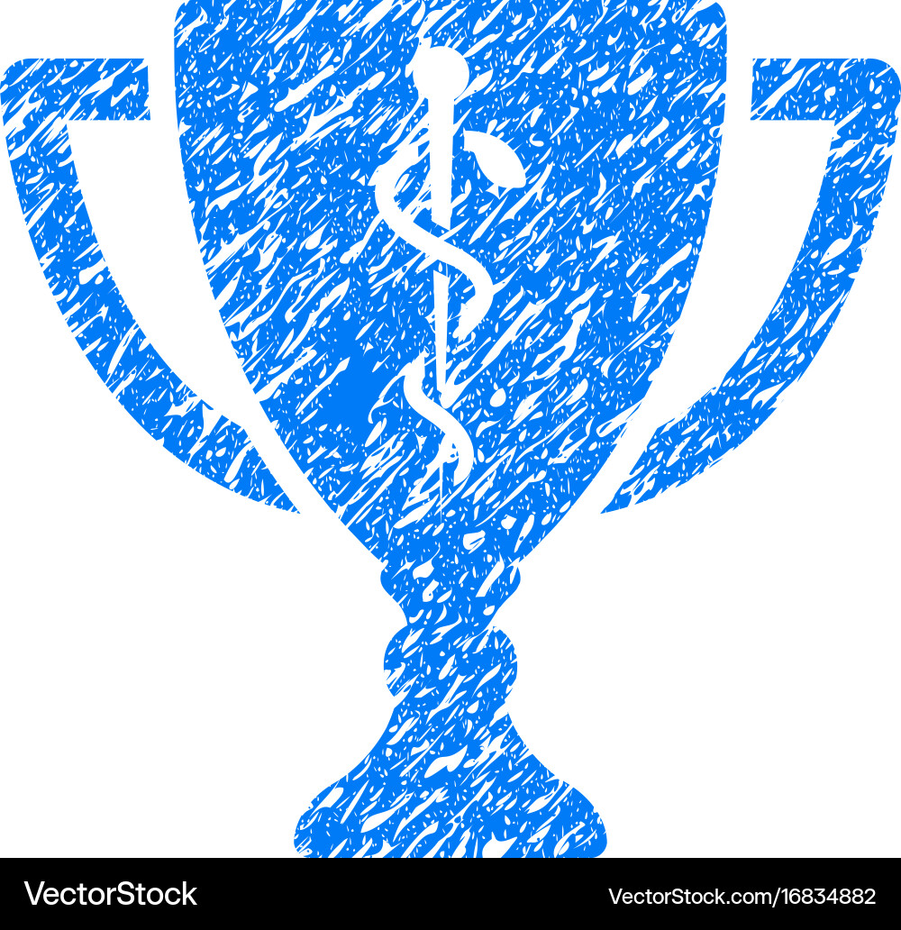 Medical cup grunge icon Royalty Free Vector Image