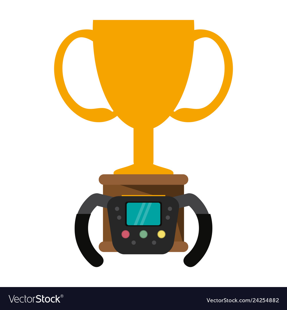 Racing chmapionship trophy cup Royalty Free Vector Image