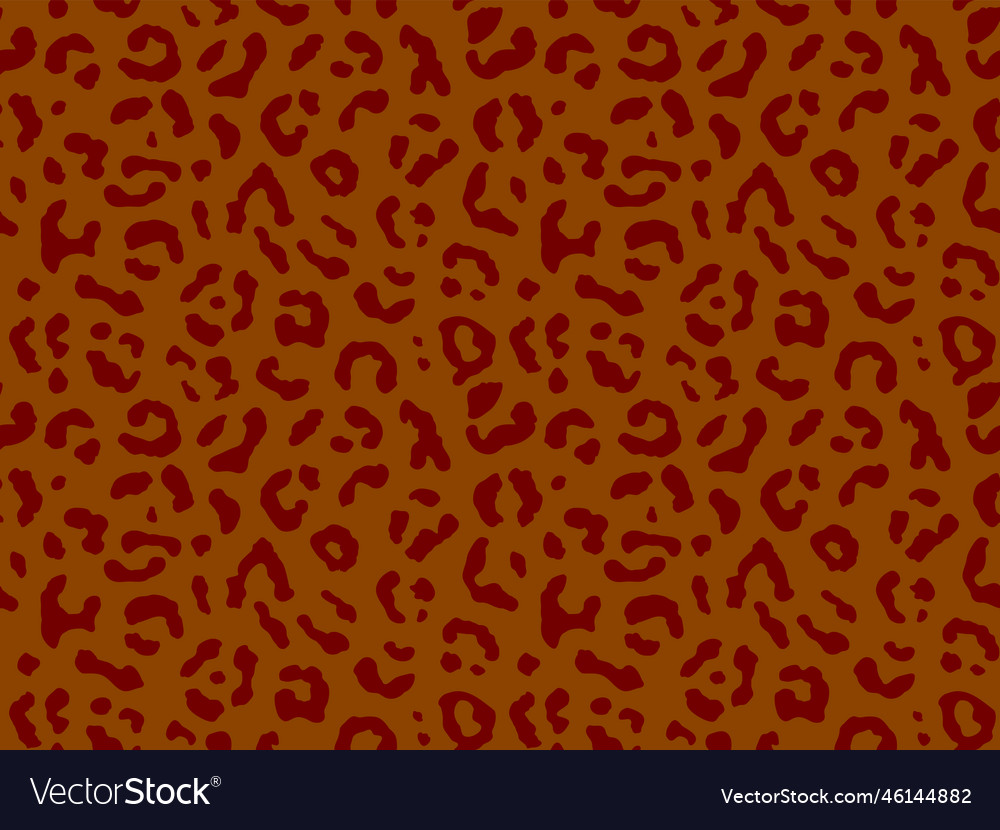 Seamless leopard fur pattern Royalty Free Vector Image