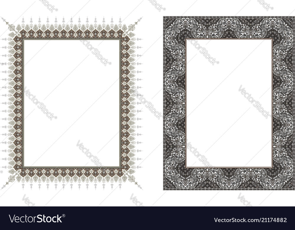 Square elegant frame Royalty Free Vector Image