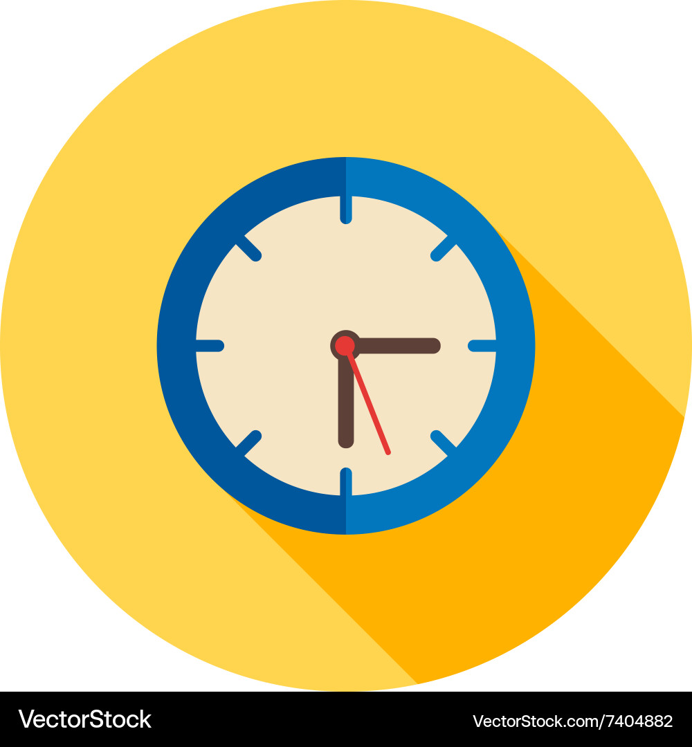 Time clock Royalty Free Vector Image - VectorStock