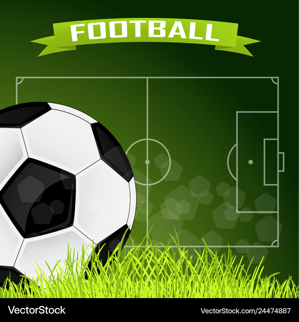 Background for football cards Royalty Free Vector Image