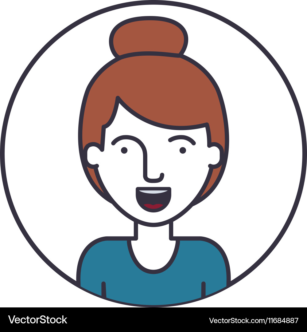 Isolated woman cartoon design Royalty Free Vector Image
