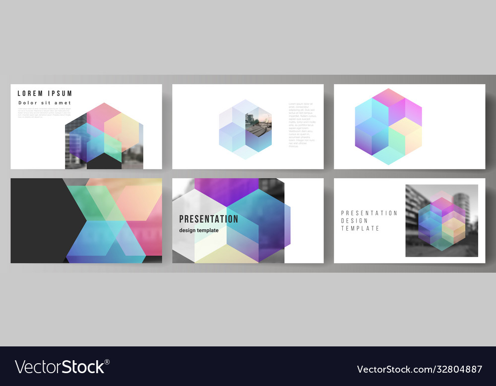 Layout presentation slides design Royalty Free Vector Image