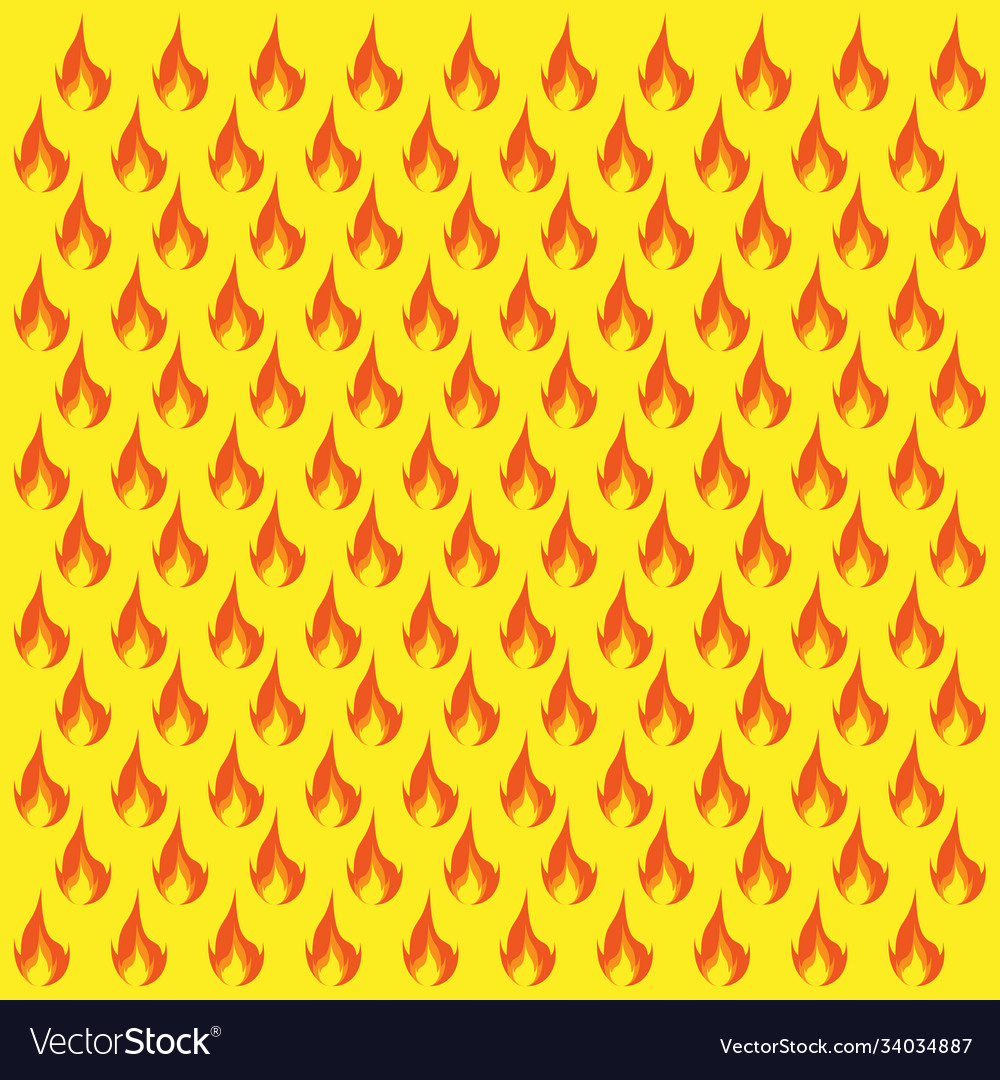Seamless pattern fire background design Royalty Free Vector