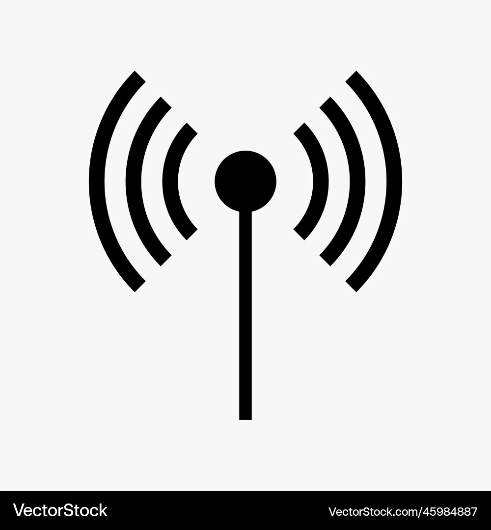 Signal icon design can also be used for user Vector Image