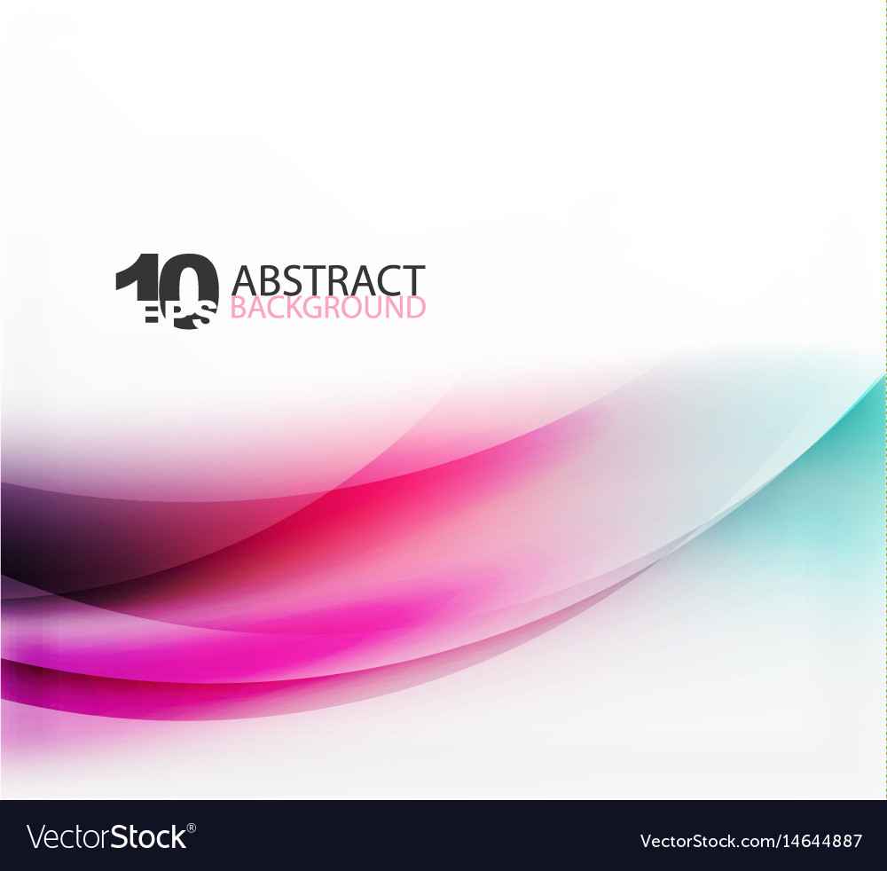 Smooth wave template Royalty Free Vector Image