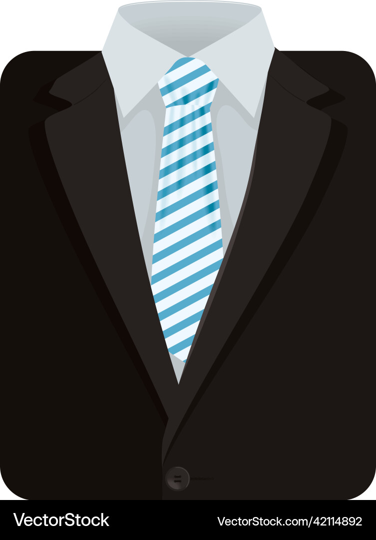 Elegant male suit Royalty Free Vector Image - VectorStock