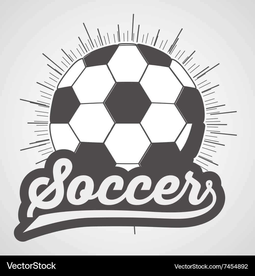 Football soccer design Royalty Free Vector Image