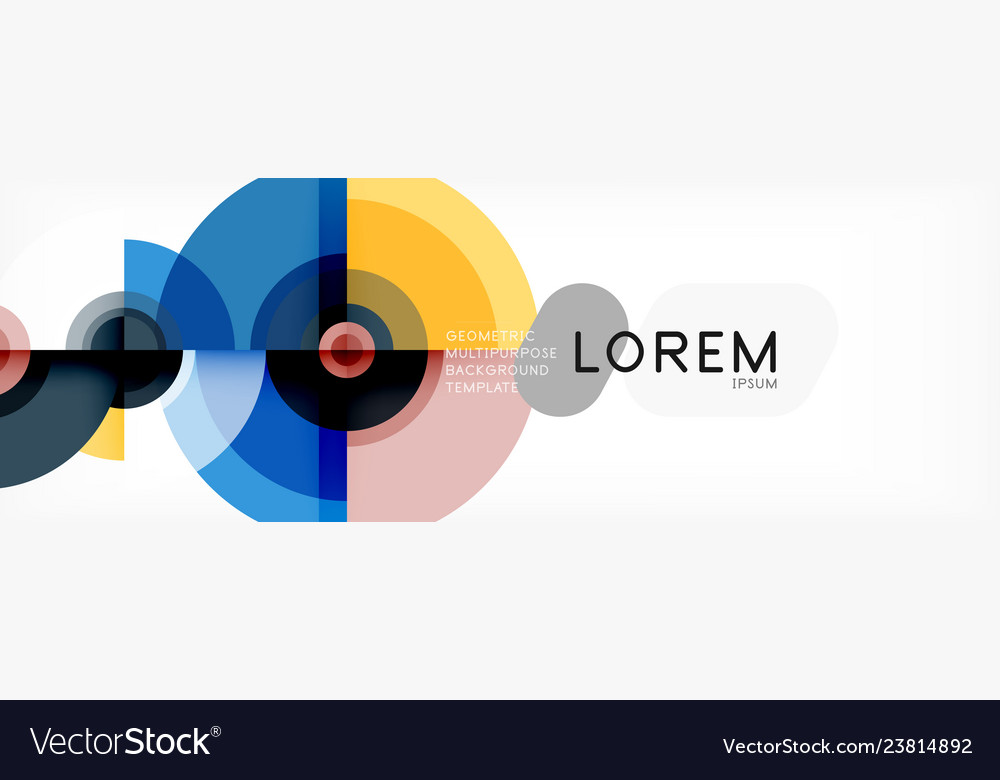 Modern circle background Royalty Free Vector Image