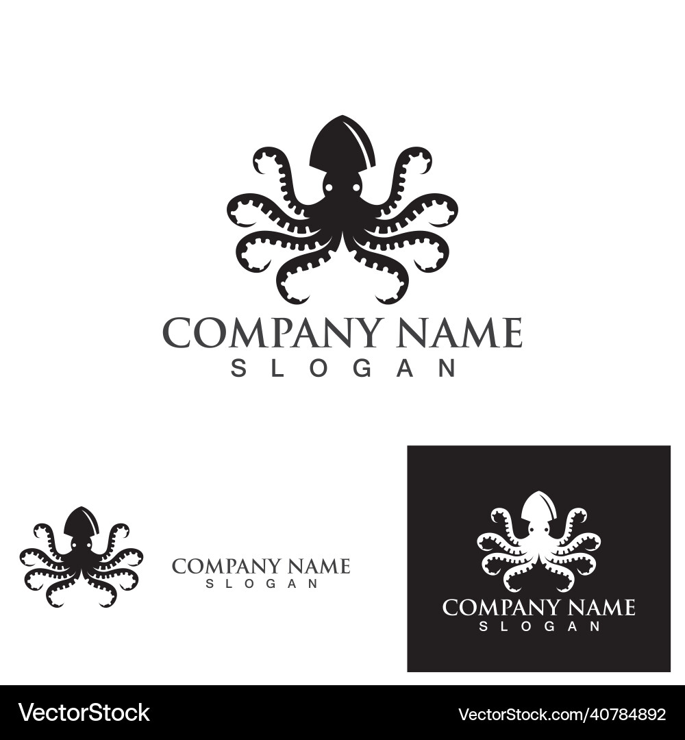Octopus animal logo and symbol icon image Vector Image