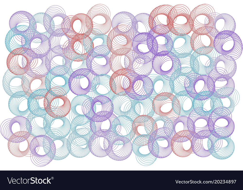 Abstract colored springs shape pattern creative Vector Image
