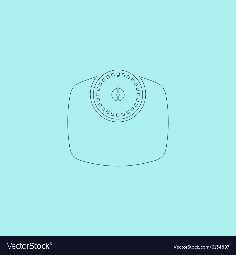 Bathroom scale Royalty Free Vector Image - VectorStock