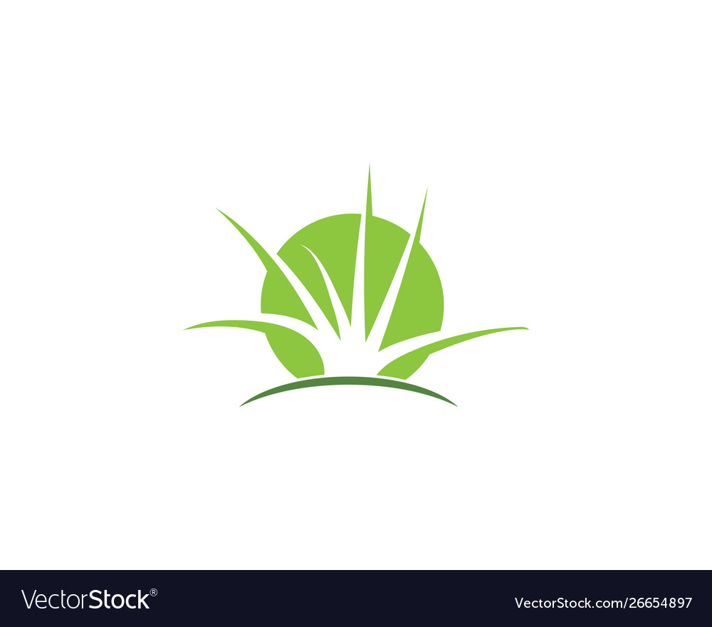 Grass logo Royalty Free Vector Image - VectorStock