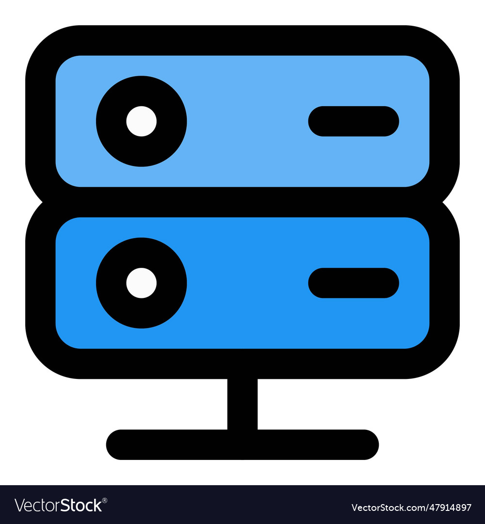 Multiple server for providing network services Vector Image